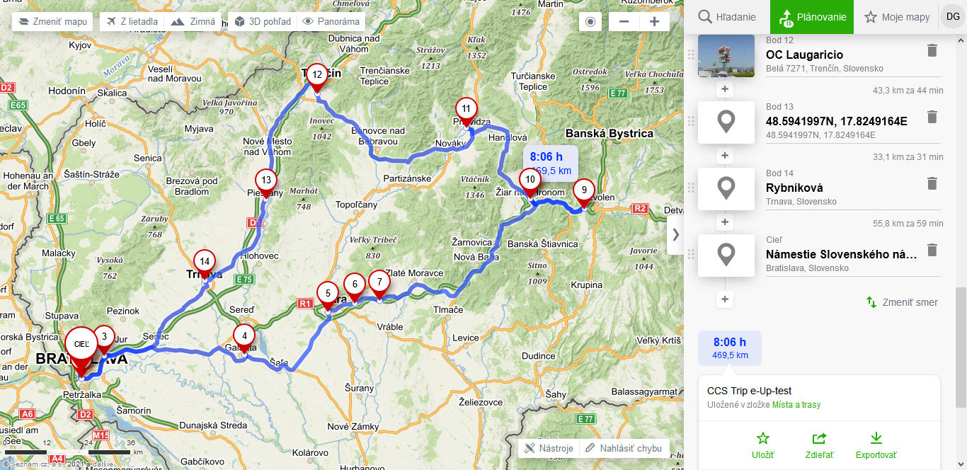 Ako naplánovať dlhšiu cestu pre elektrické auto